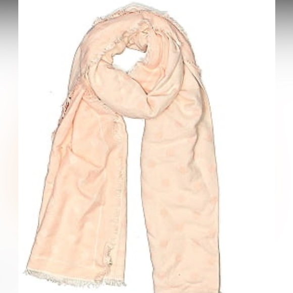 LOFT | Accessories | Nwt Loft Pink White Polka Dot Scarf | Poshmark